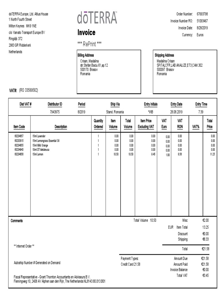 Index | PDF | Invoice | Value Added Tax