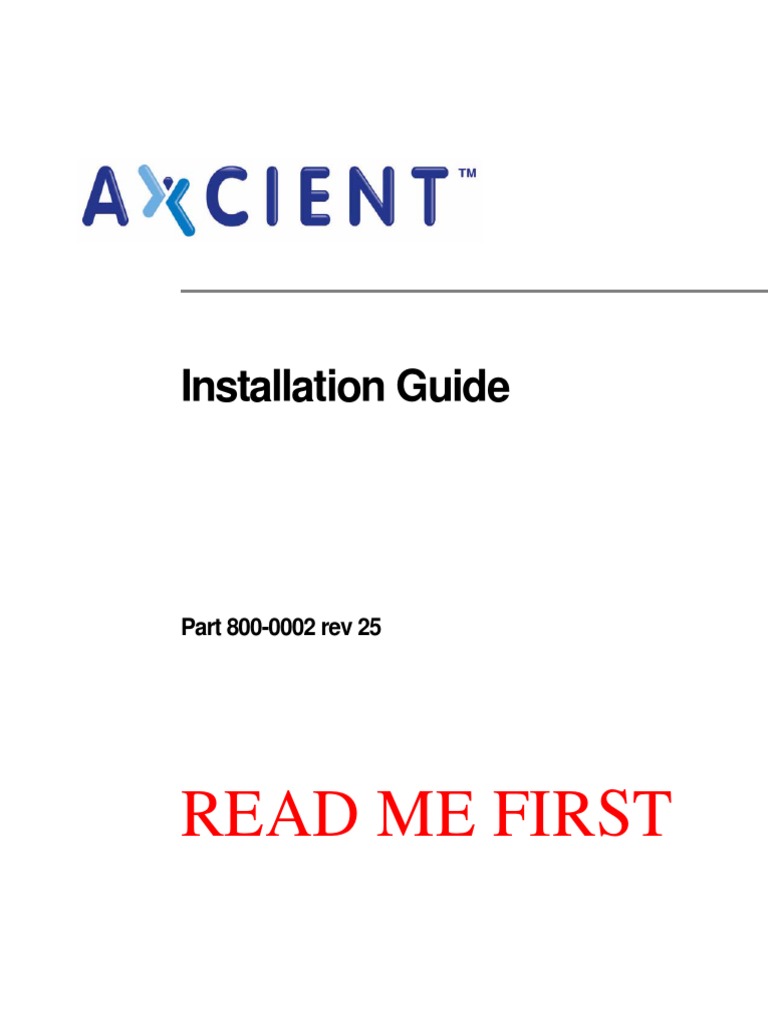 Axcient Installation Guide | PDF | Ip Address | Proxy Server