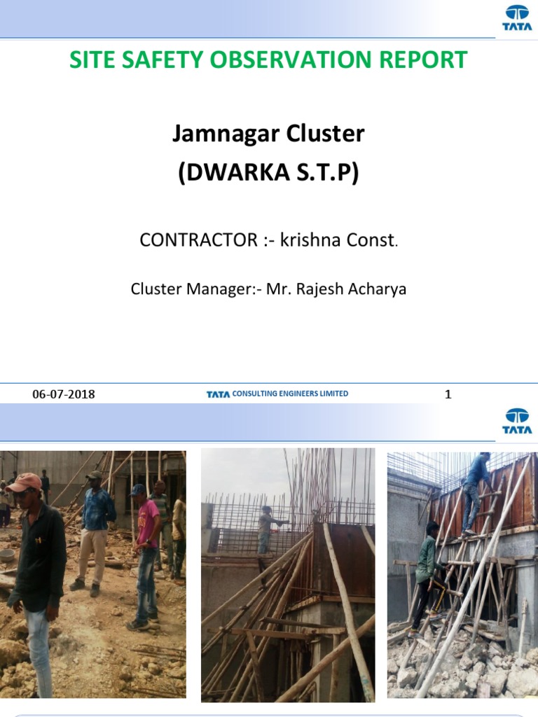 Construction Site Safety Observation Report | PDF
