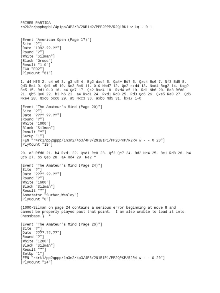 The Amateurs Mind - Silman | PDF | Abstract Strategy Games | Chess