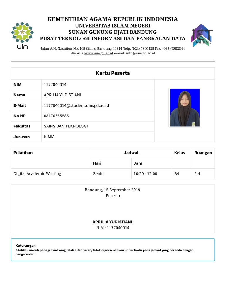 ICT - UIN Sunan Gunung Djati Bandung | PDF