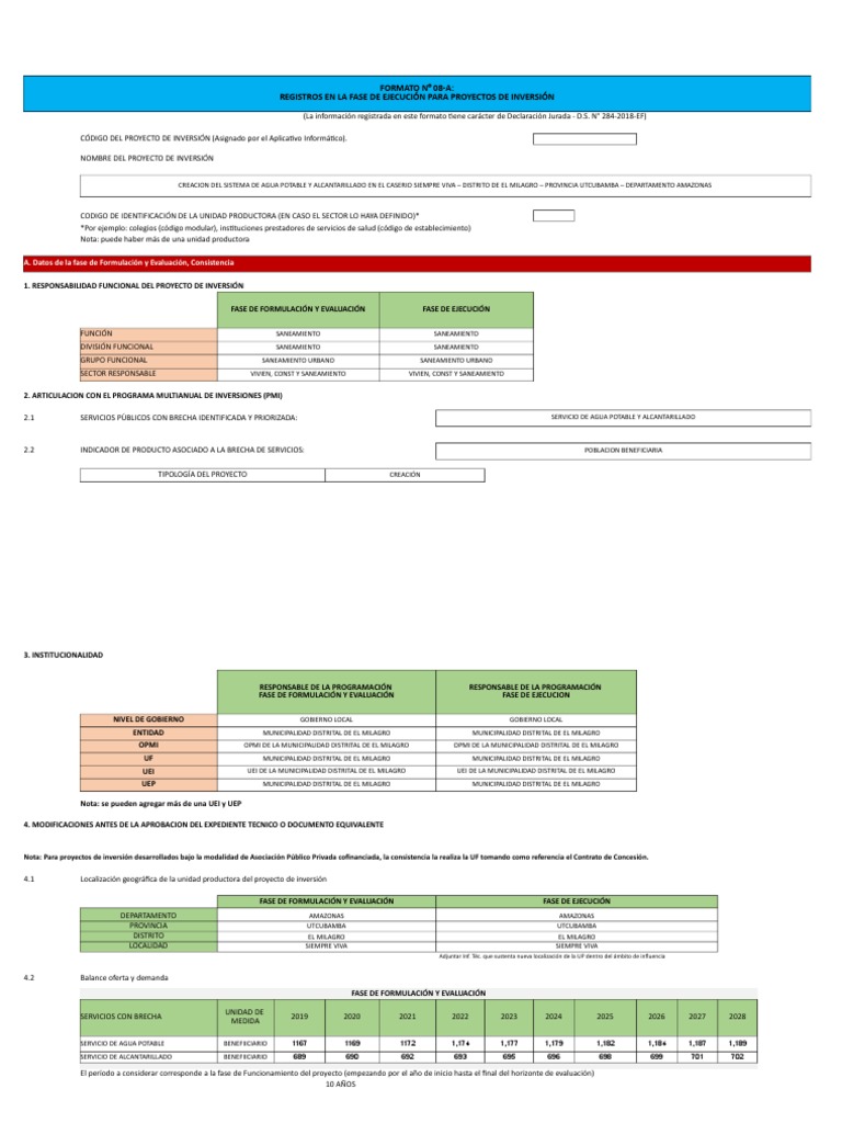 Formato 8a Siempre Viva | Valor presente neto | Economias