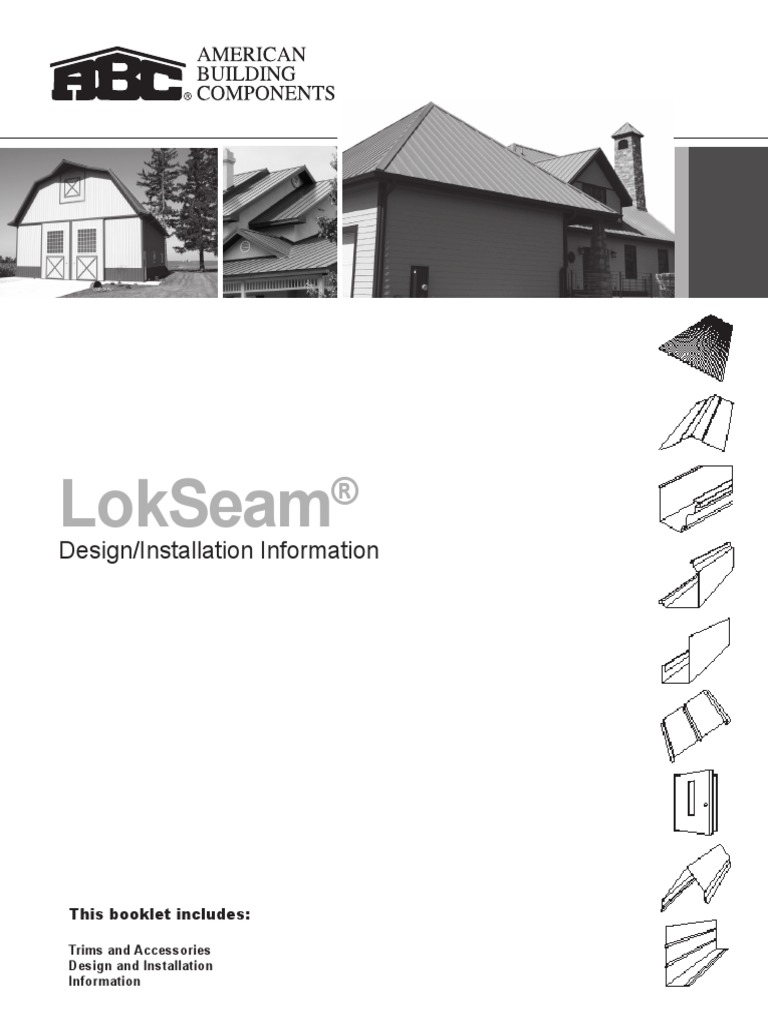ABC LokSeam Manual | PDF | Structural Load | Specification (Technical ...