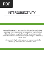 Introduction To The Philosophy of The Human Person Intersubjectivity | PDF | Philosophy ...