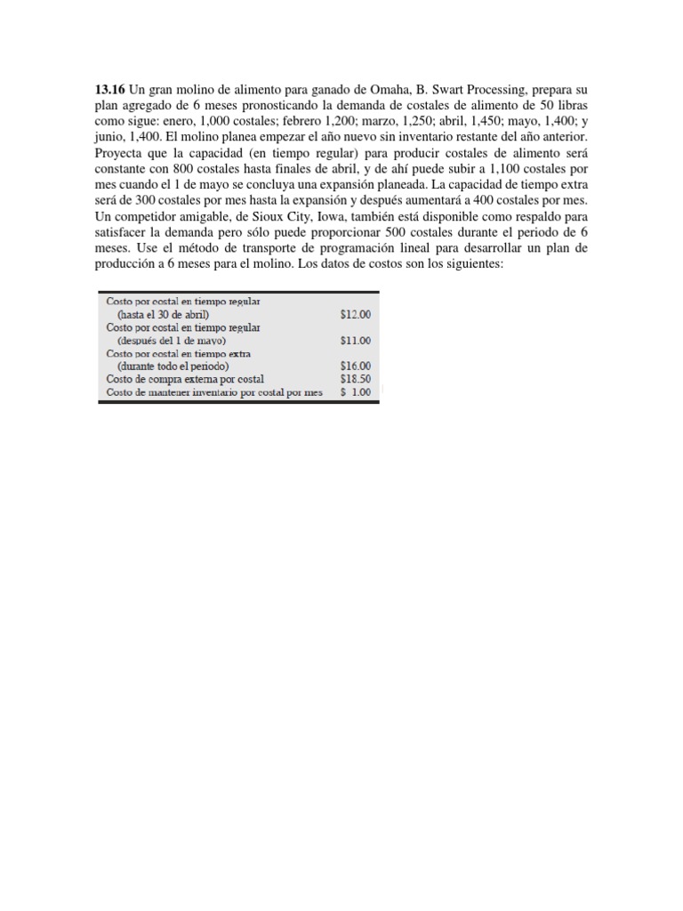 Ejercicio PL | PDF | Business