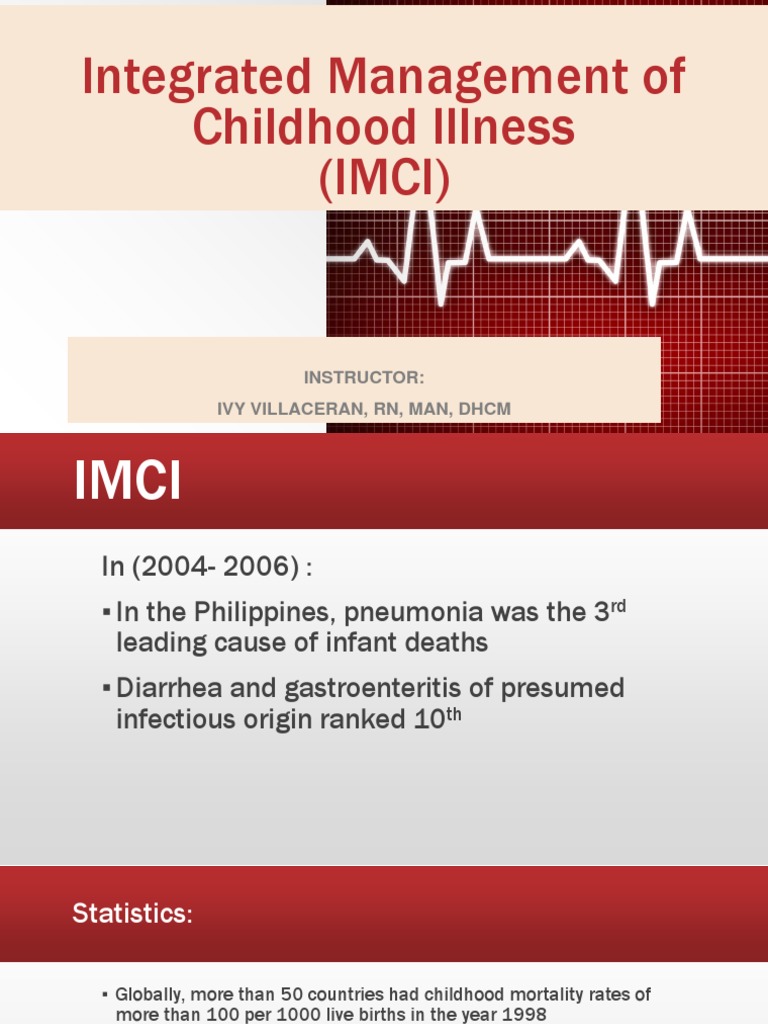 IMCI -Integrated Management of Childhood Illness | Health Economics ...