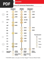 Shade Conversion Chart 2012 | PDF
