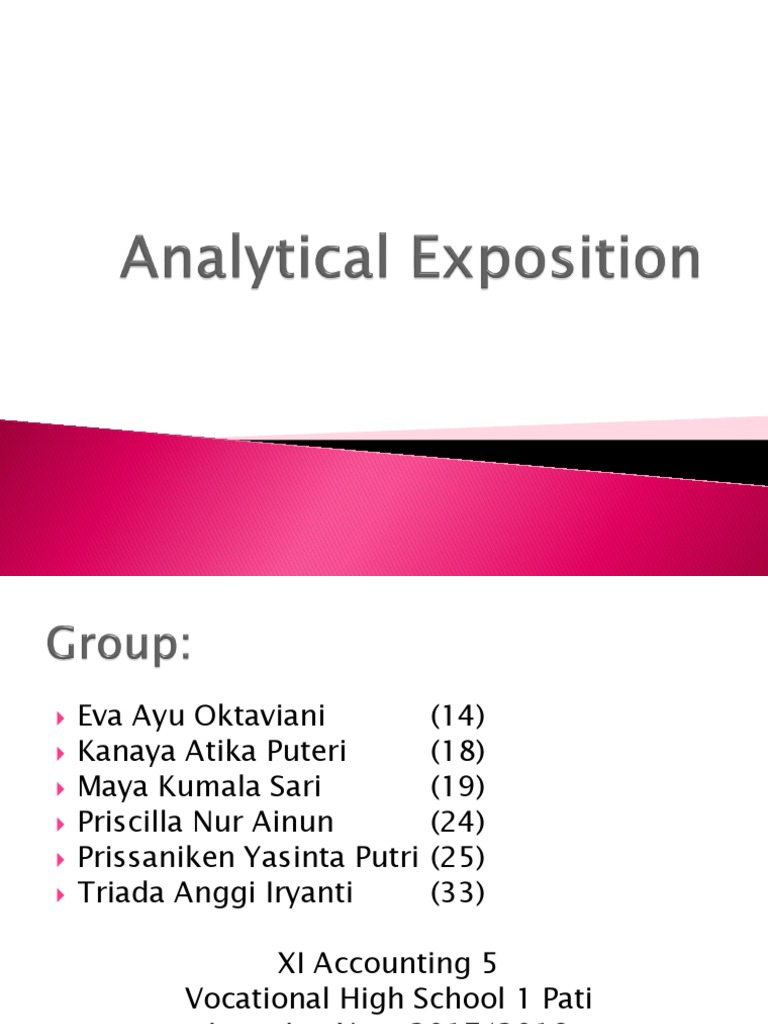 Analytical Exposition | PDF | Psychology | Cognition