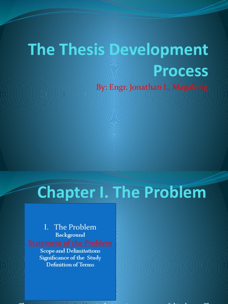 The Thesis Development Process | PDF