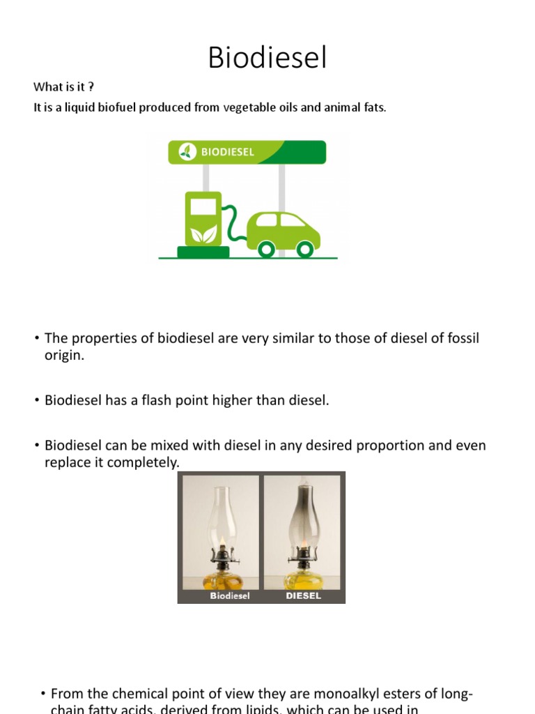 Biodiesel: Whatisit? It Is A Liquid Biofuel Produced From Vegetable ...