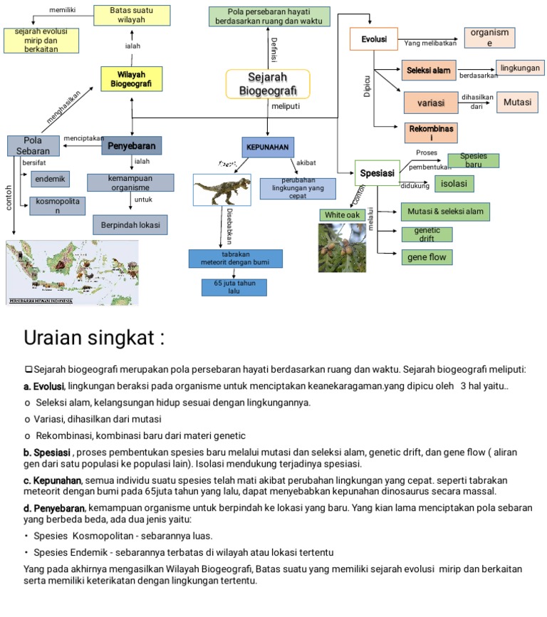 Peta Konsep Biogeografi | PDF