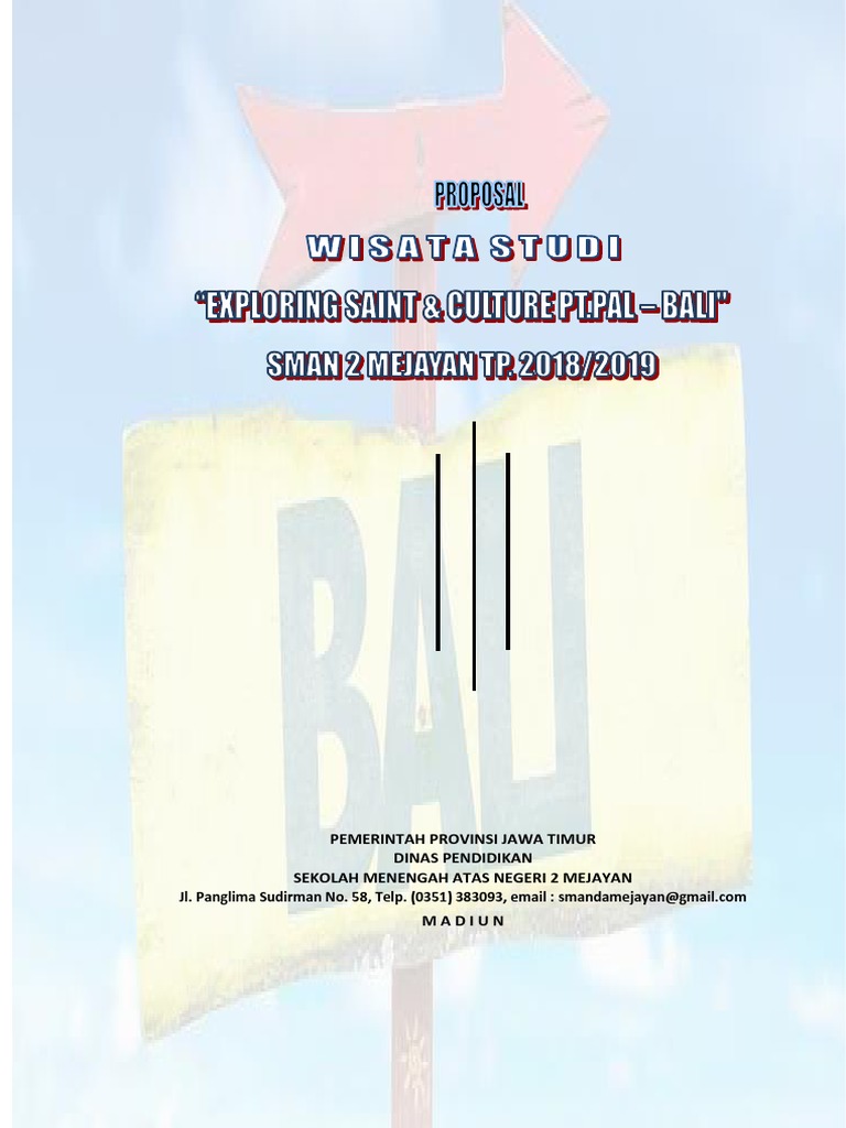 Proposal Study Tour | PDF | Karier & Perkembangan