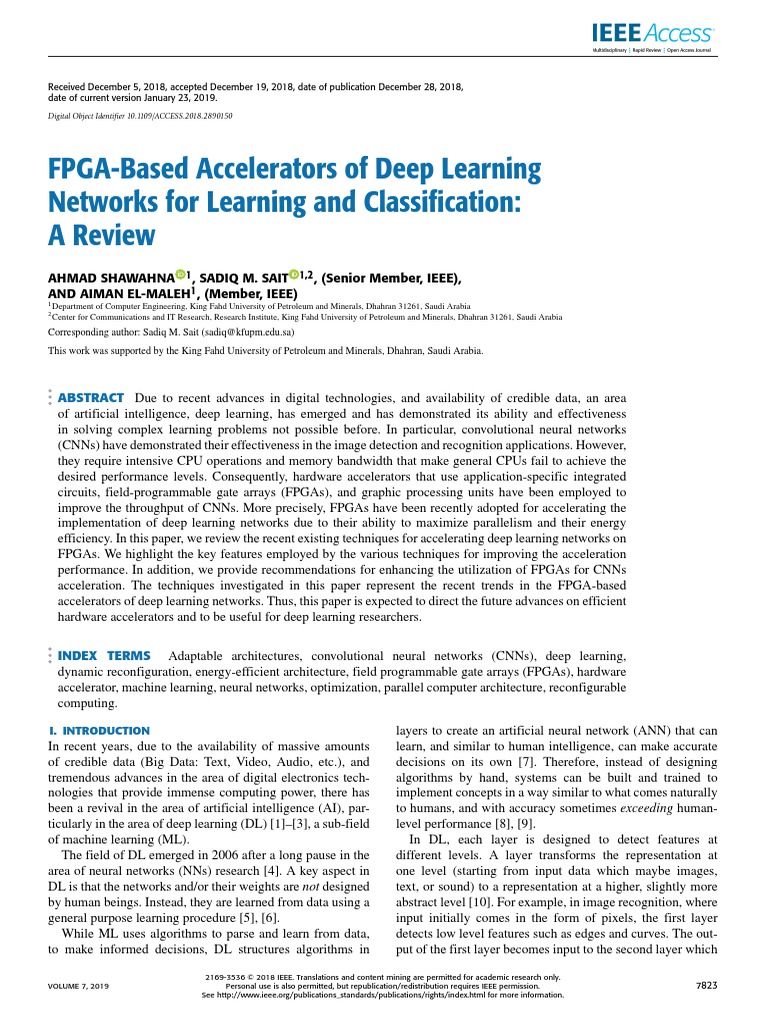 FPGA - Based Accelerators of Deep LearningNetworks For Learning and ...
