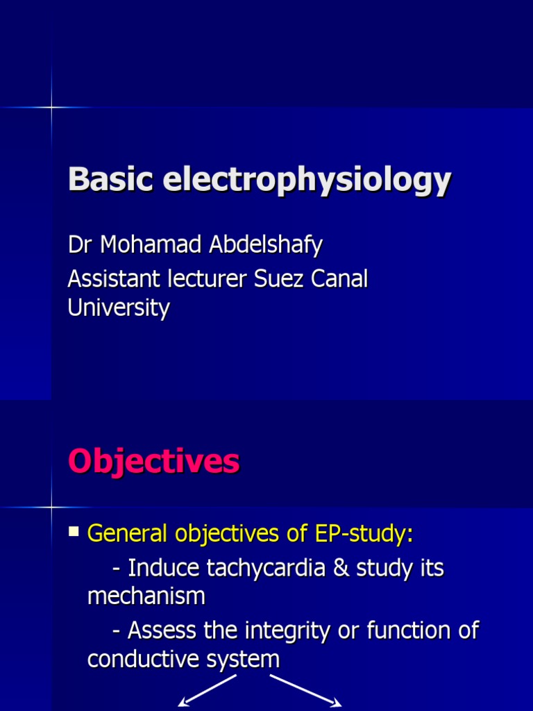 Eps Course Basic Electrophysiology | PDF | Electrocardiography ...
