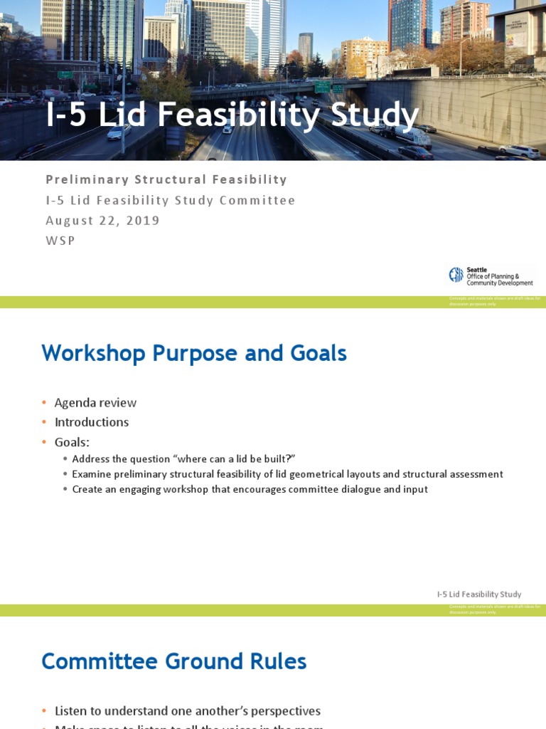 Lid I-5 Structural Feasibility | PDF | Feasibility Study | Interchange (Road)