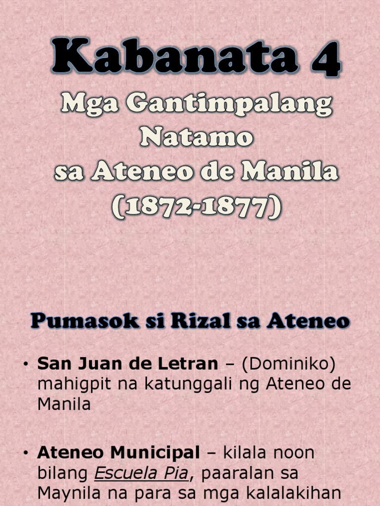 Rizal Kabanata | PDF