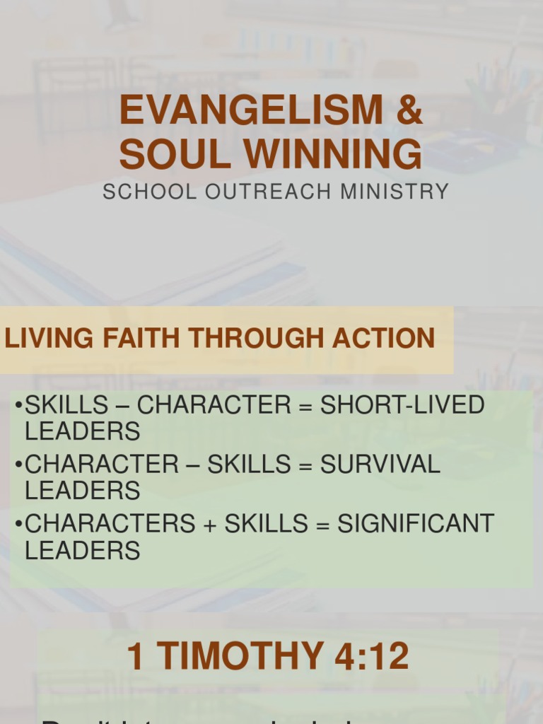 Evangelism and Soul Winning Strategies | PDF | Hand | Evangelism