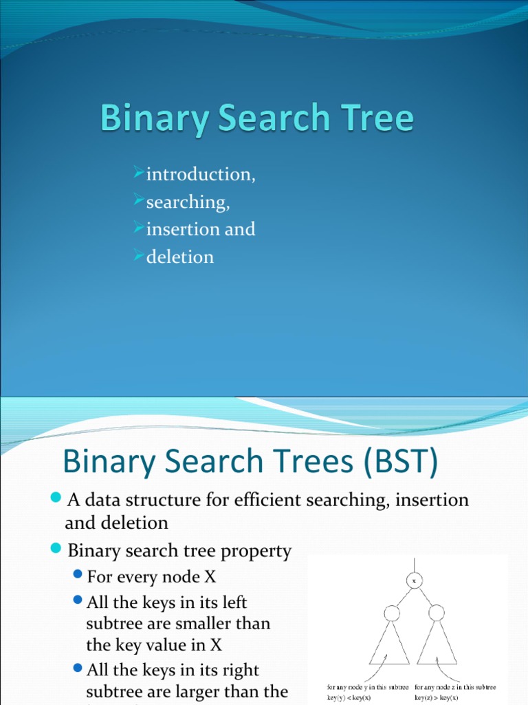 Binary Search Tree | Download Free PDF | Computer Programming | Theoretical Computer Science