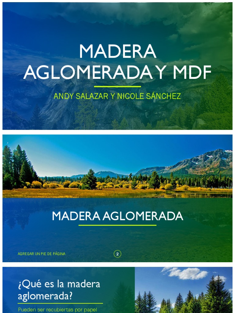 Tipos y Usos de Madera Aglomerada y MDF | PDF | Madera | Ingeniería de ...