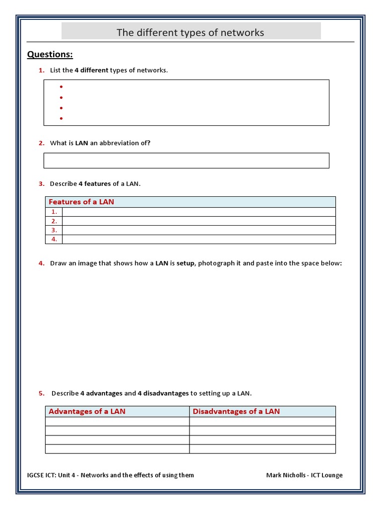 3.types of Networks | PDF | Wireless Lan | Local Area Network