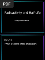 Half Life Problems | PDF | Radioactive Decay | Nuclear Physics