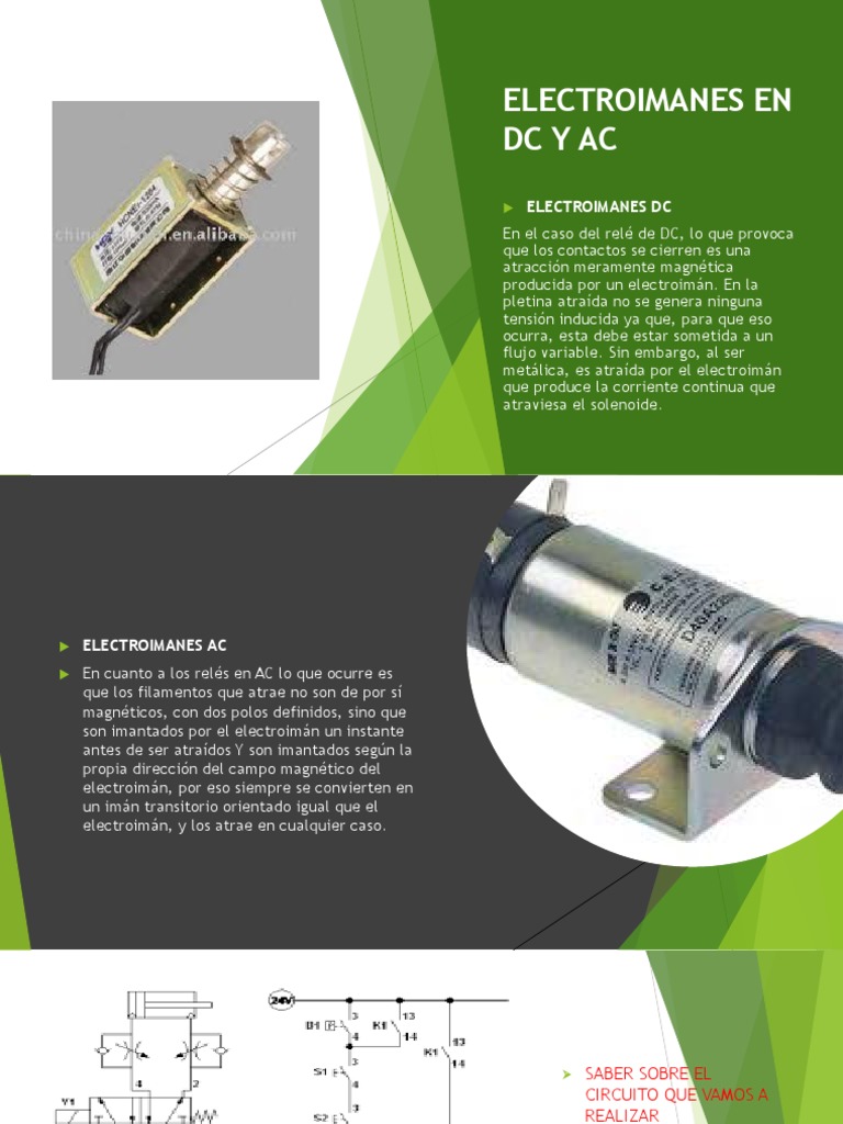 Funcionamiento de Electroimanes DC y AC | PDF | Ciencia y matemáticas ...