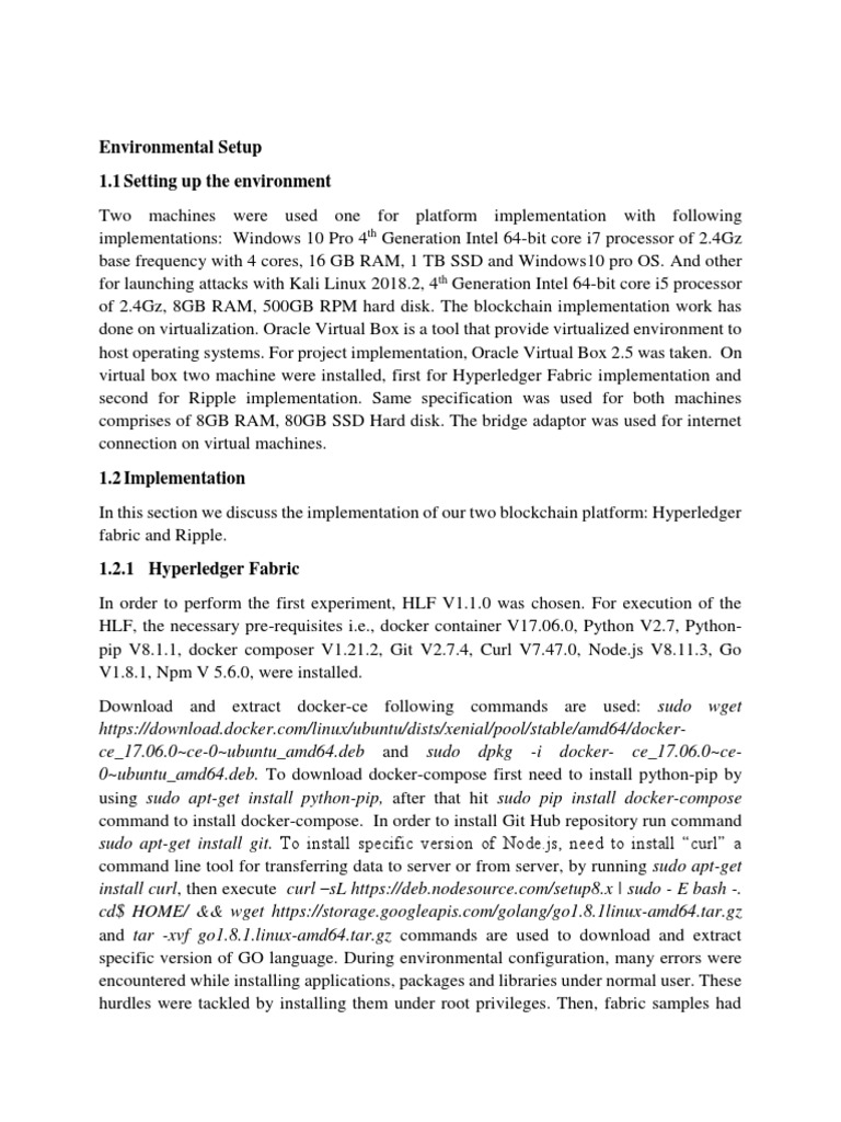 Environmental Setup 1.1 Setting Up The Environment | PDF | Sudo ...