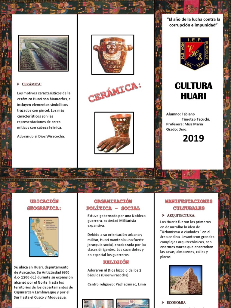 Triptico de La Cultura Wari, Peru | PDF