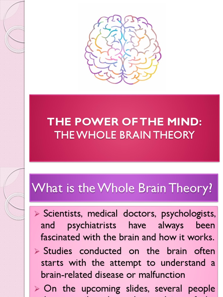 Chapt 7 - Power of The Mind and The Whole Brain Theory | PDF | Applied ...