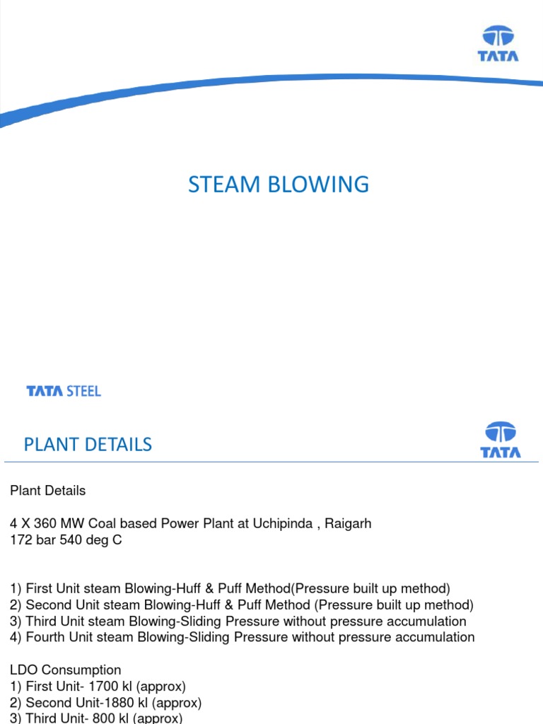Steam Blowing Process | PDF | Steam | Boiler