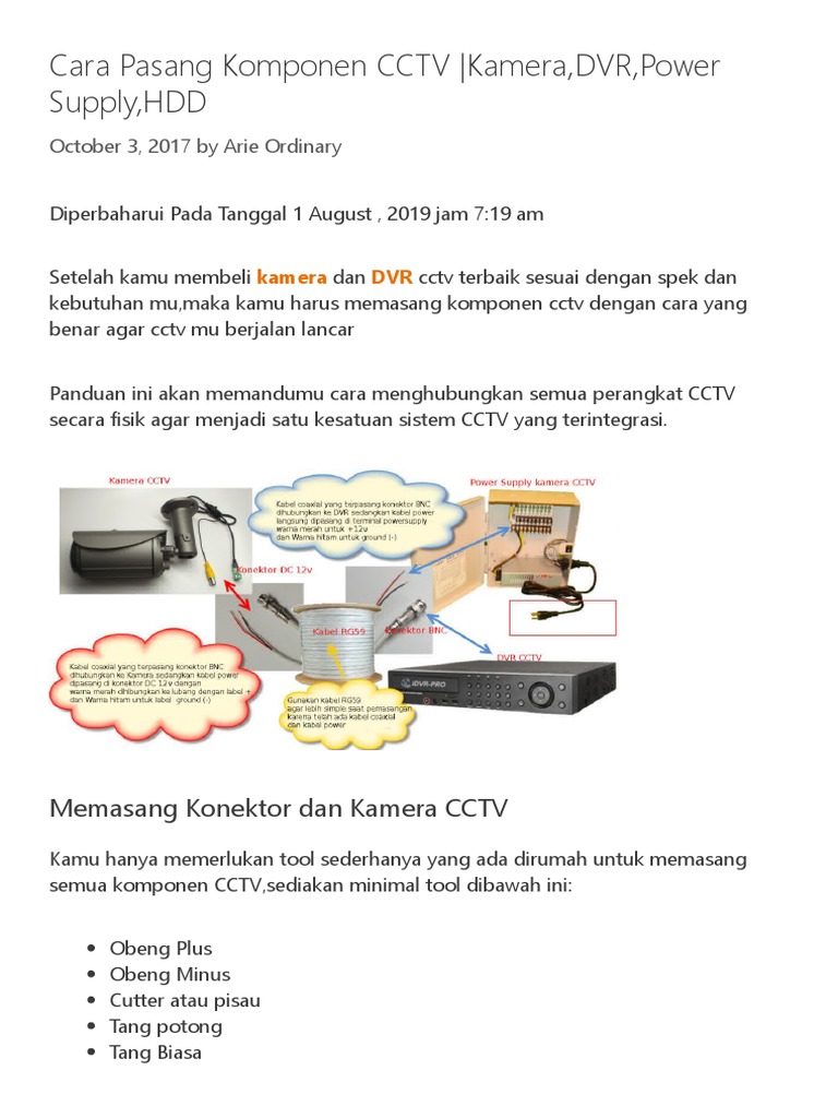 Modul CCTV | PDF