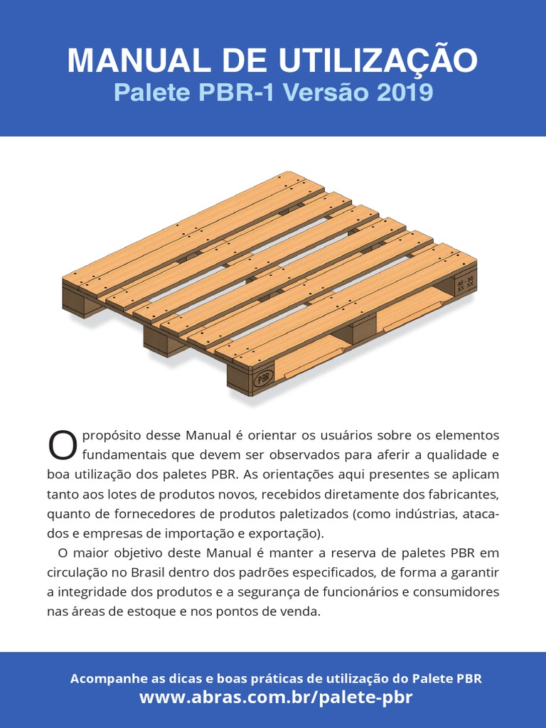 Manual de Utilizacao de Pallets PBR 2019 | PDF | Paleta