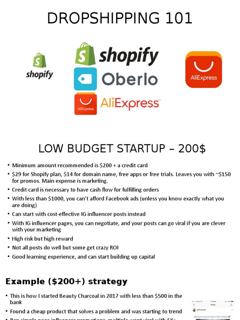 Dropshipping 101 | PDF | Domain Name | Facebook