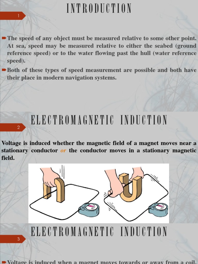 Ship Speed Measurement | PDF | Electromagnetic Induction | Magnetic Field