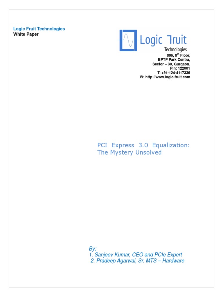PCIe Equalization v01 | Download Free PDF | Equalization (Audio ... PCIe Equalization v01 | Download Free PDF | Equalization (Audio ...