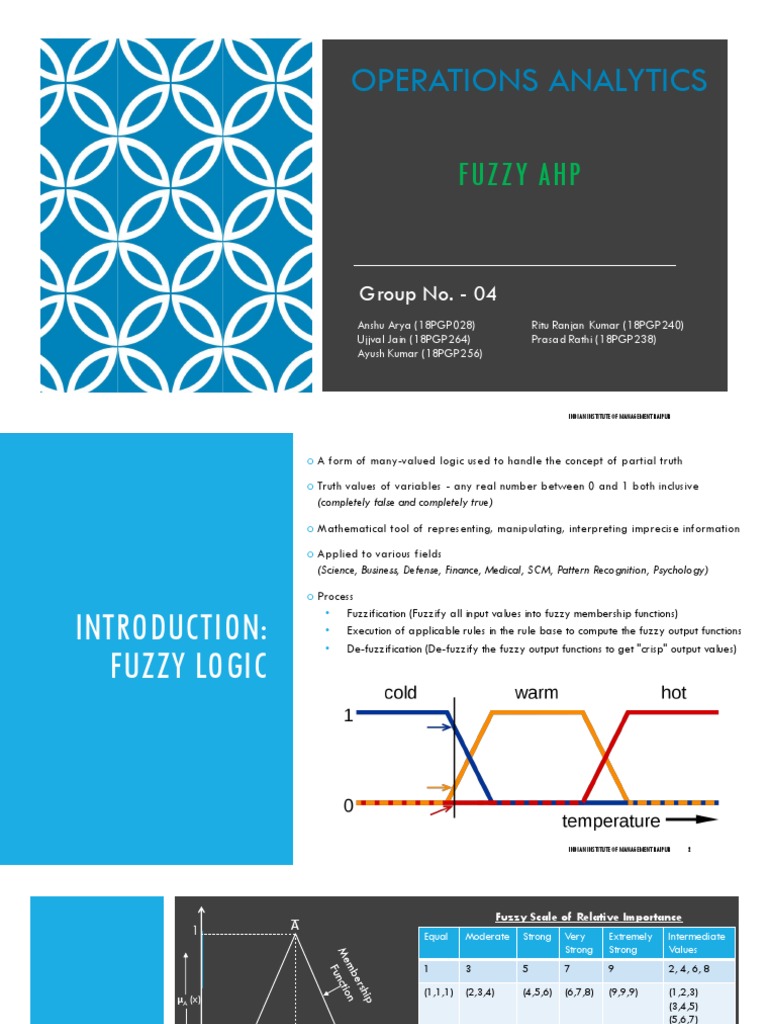 Fuzzy Logic AHP | PDF | Fuzzy Logic | Reasoning