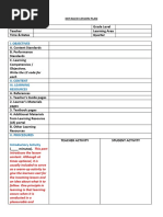 DLL Parts With Definition | PDF | Lesson Plan | Evaluation