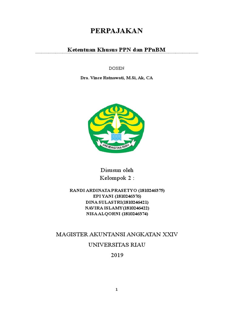 02 Makalah Kel II Ketentuan Khusus PPN DAN PPNBM | PDF