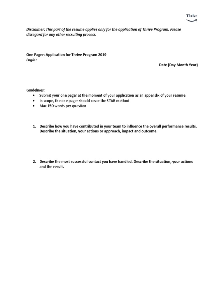 Disclaimer: This Part of The Resume Applies Only For The Application of ...