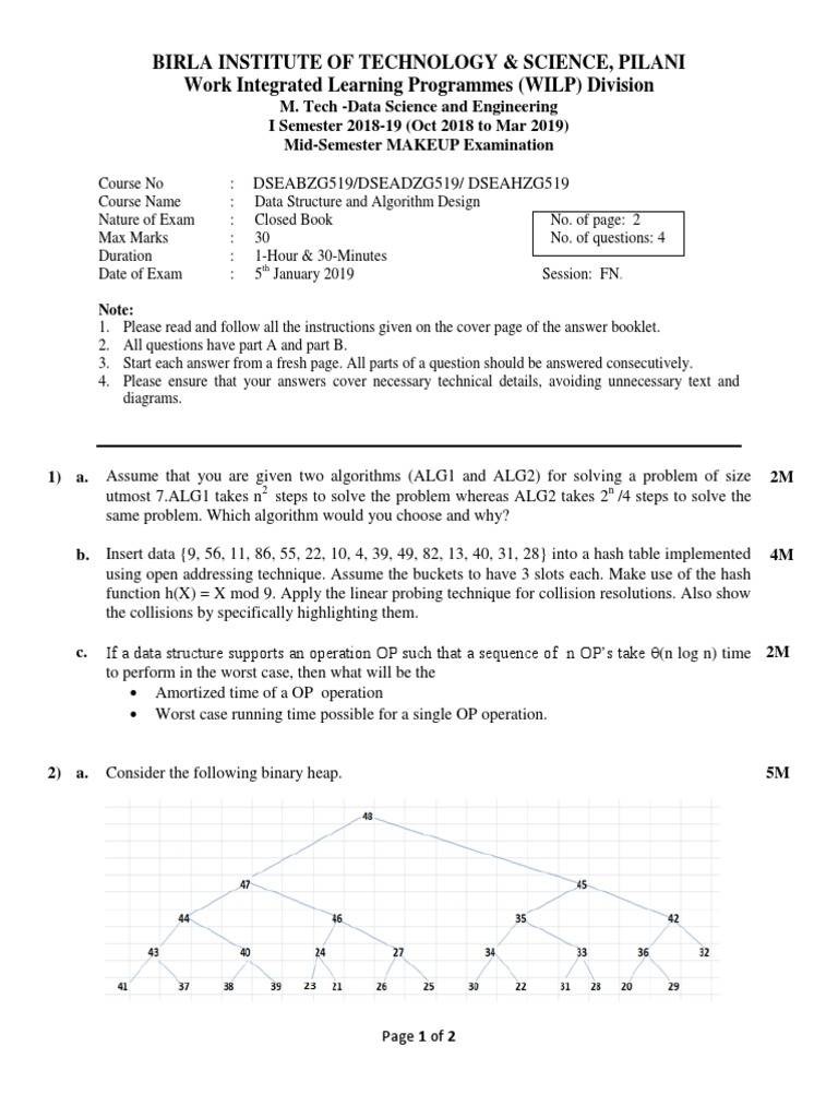 DSAD | PDF | Vertex (Graph Theory) | Time Complexity