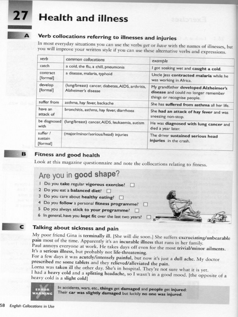 Collocations Health | PDF