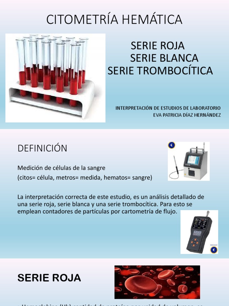 Guía de Citometría Hemática Completa | PDF | Sangre | Glóbulo rojo