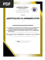 Certificate of Commendation Sample | PDF