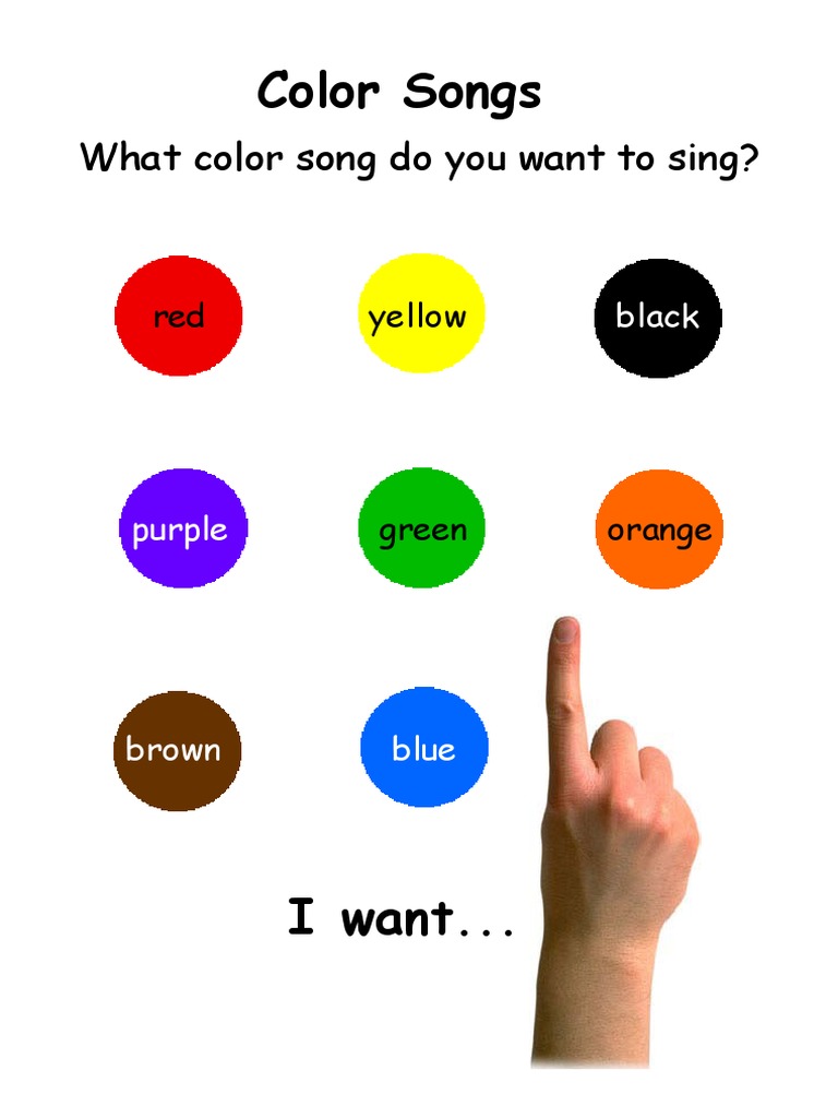Color Songs: What Color Song Do You Want To Sing? | PDF
