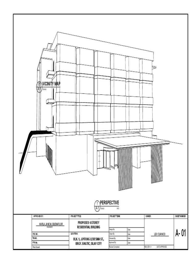 Vicinity Map: Proposed 4-Storey Residential Building | PDF