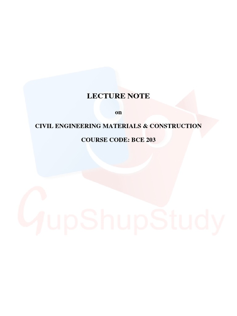 Civil Engineering Materials Construction | PDF | Cement | Brick