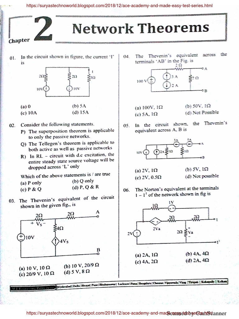 ACE - Bits & Bytes - ELECTRICAL CIRCITS NETWORKS PDF | PDF