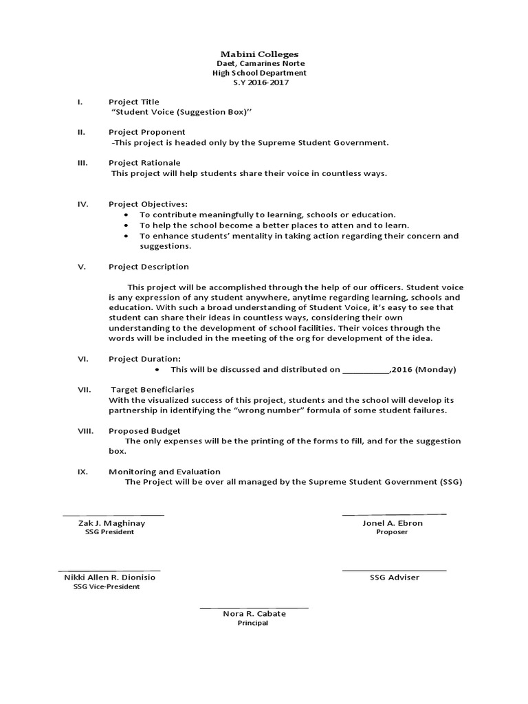 Proposals SSG | PDF | Learning | Business