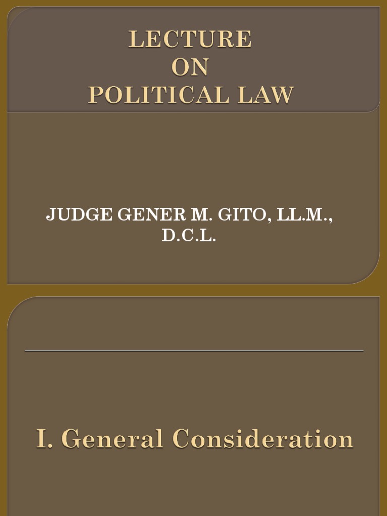 Judge Gener M. Gito, LL.M., D.C.L | PDF | Territorial Waters ...
