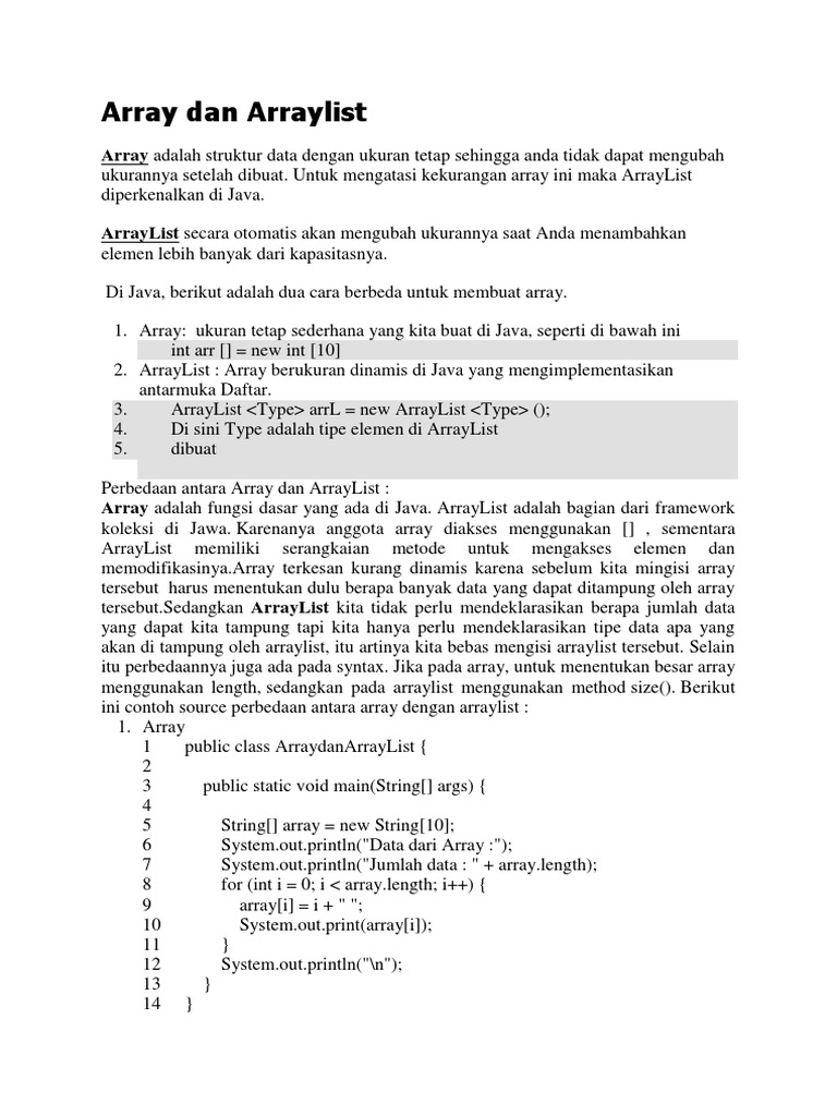 Array Dan Objek | PDF